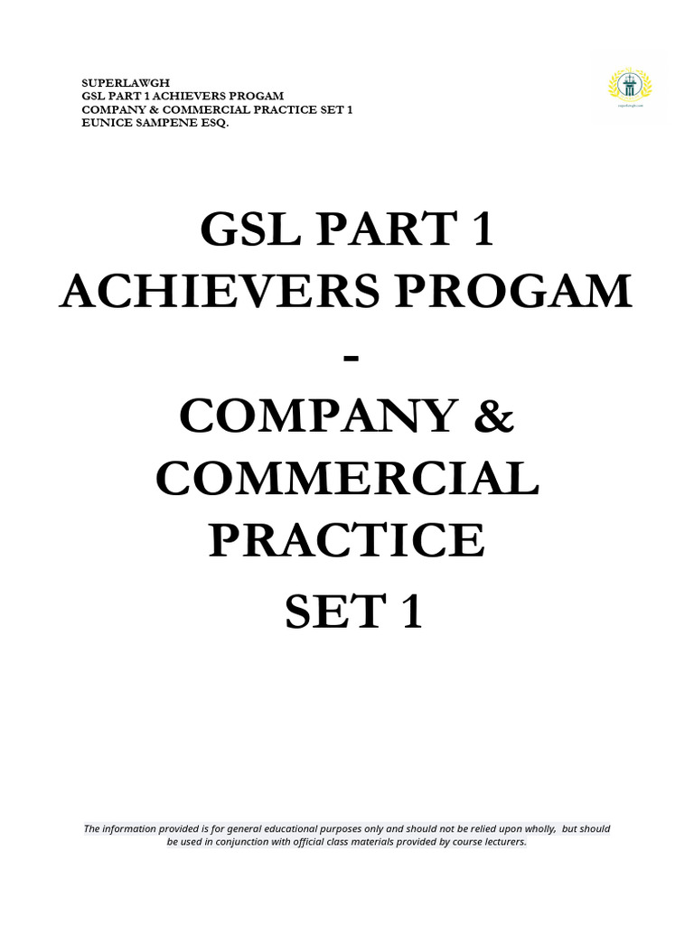 CCP SET 1 ANSWER OUTLINe | PDF | Expense | Business Economics