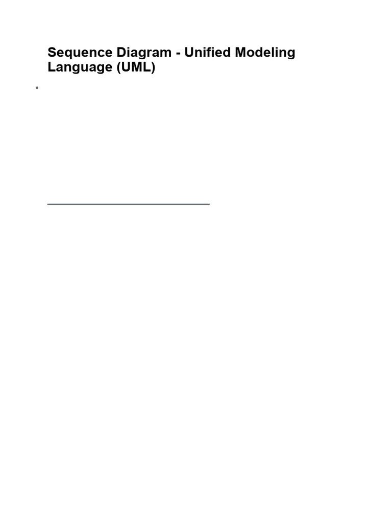 Understanding UML Sequence Diagrams | PDF | Unified Modeling Language ...
