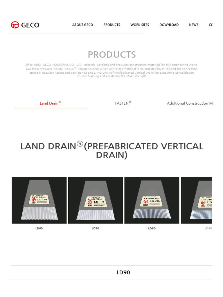 GECO Land Drain® Product Overview | PDF | Applied And Interdisciplinary ...