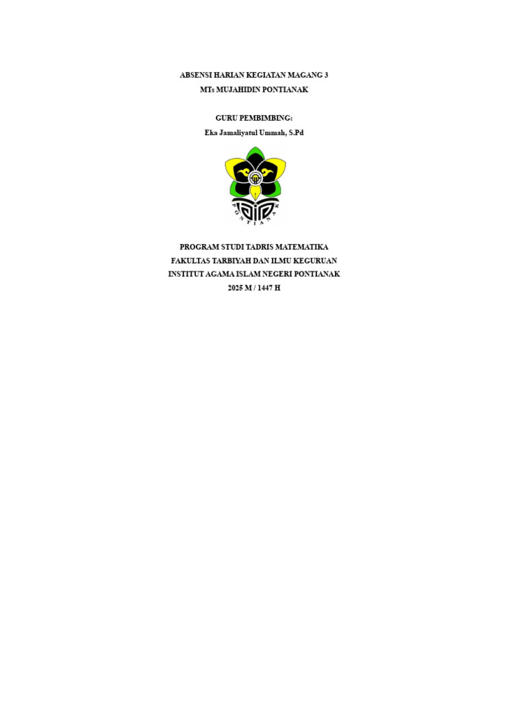 Cover Absensi | PDF