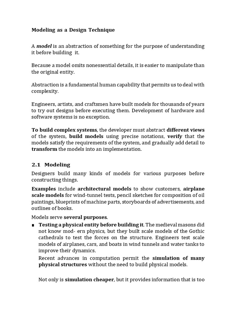 Unit3 Notes | PDF | Class (Computer Programming) | Unified Modeling ...