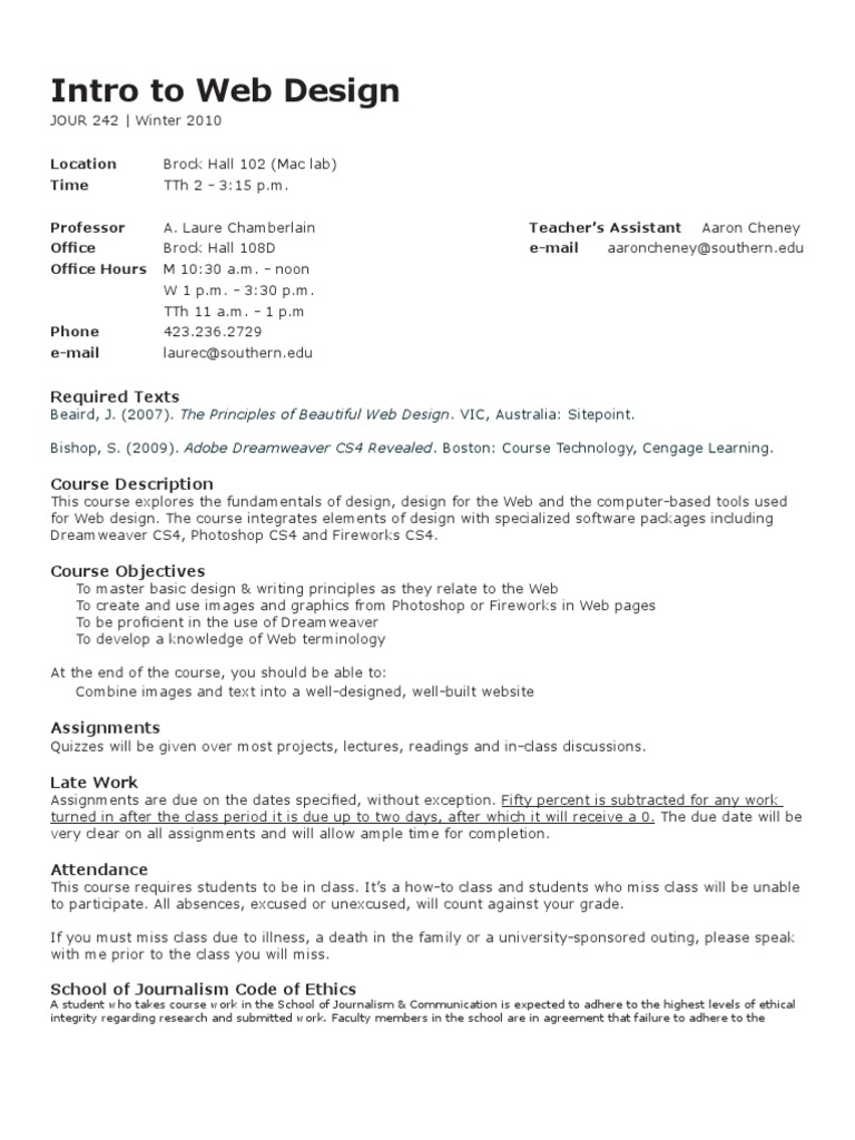 Intro To Web Design | PDF | Websites | Plagiarism