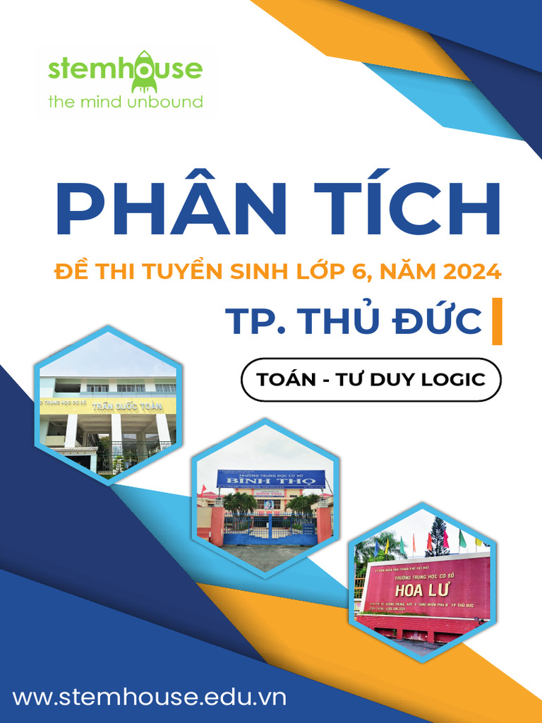 Stemhouse_Phân Tích Môn Toán Tư Duy Logic Đề Thủ Đức 2024 | PDF
