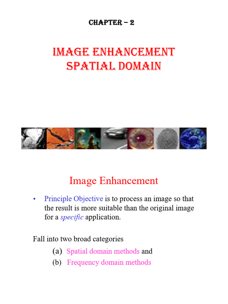 DIP-Spacial Domain Methods | PDF | Digital Signal Processing | Image ...