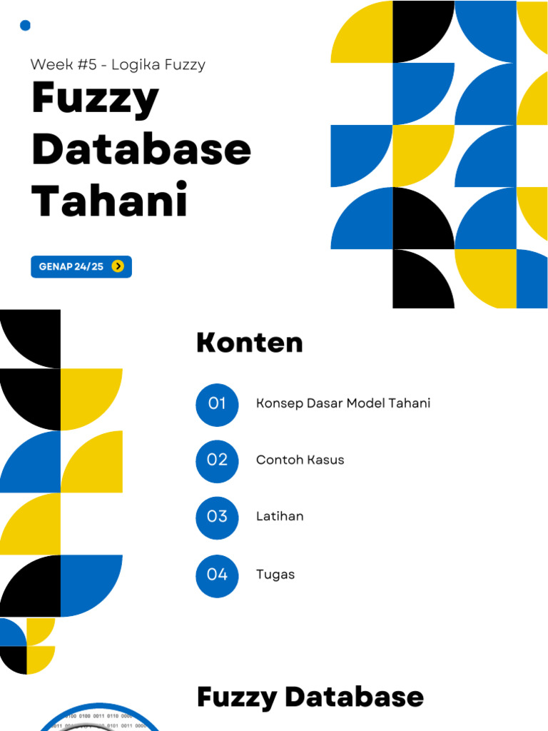 Week #5 - Fuzzy Database Tahani | PDF