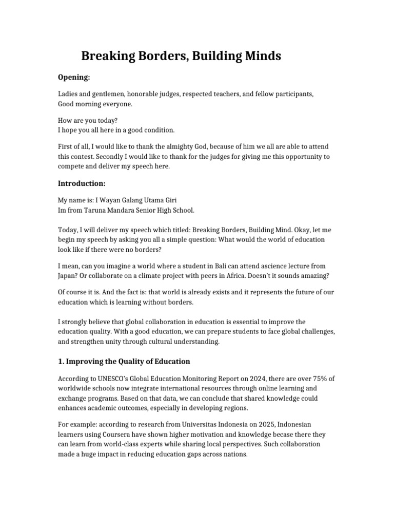 Breaking Borders Building Mind v4 | PDF | Learning | Collaboration