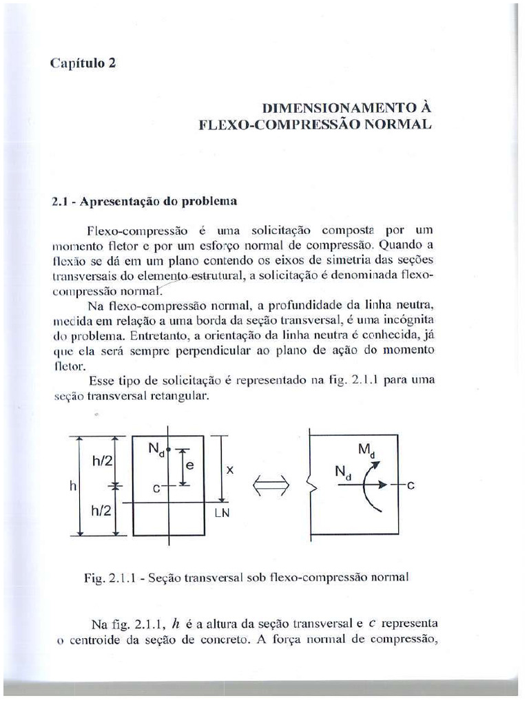 Dimensionamento à Flexo-compressão Normal | PDF