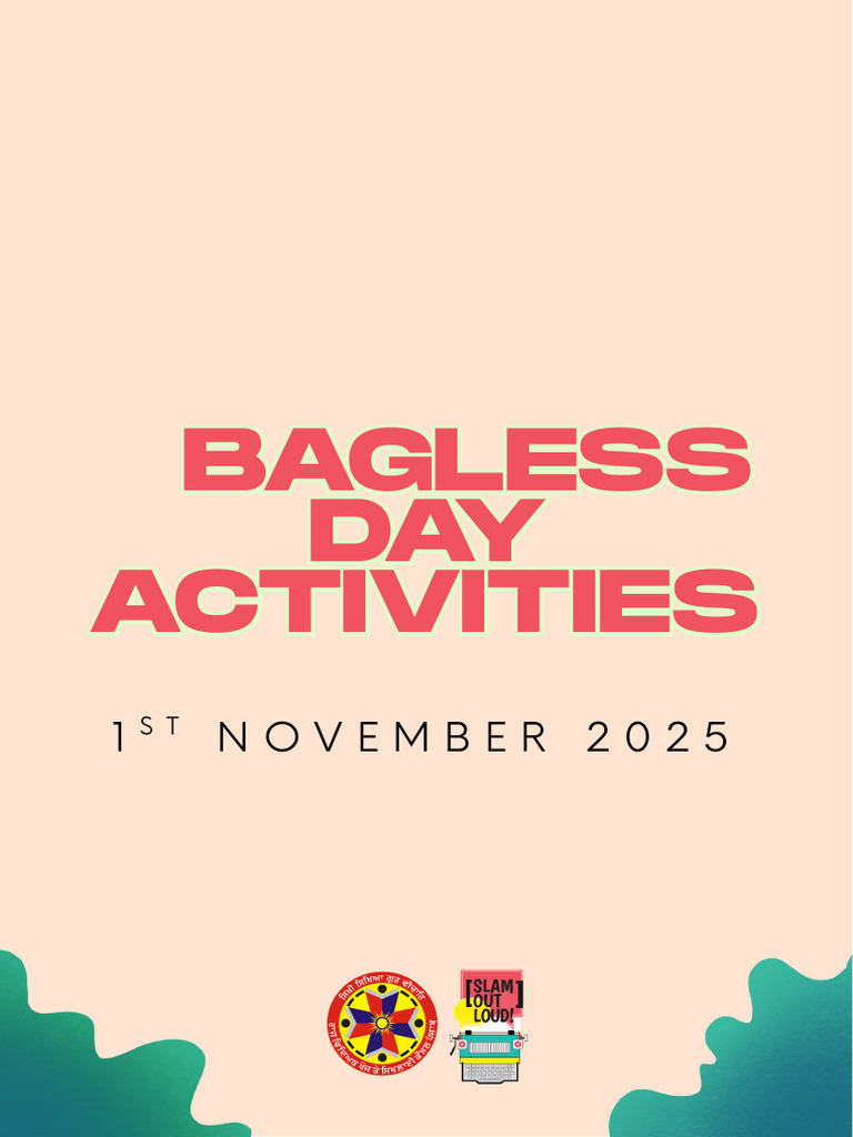 Bagless Day Activities - 1st Nov 2025 | PDF