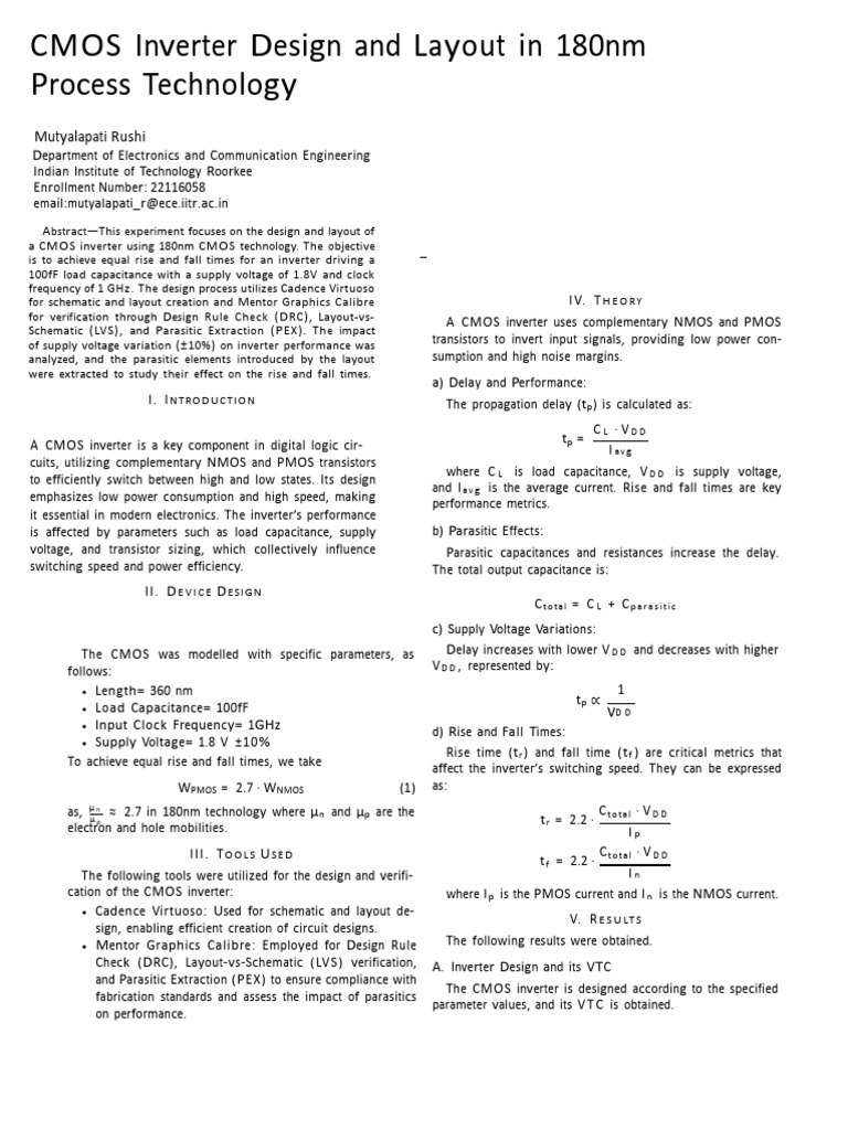 rushi | PDF | Cmos | Electricity