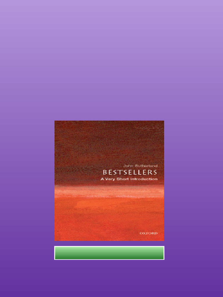 Bestsellers A Very Short Introduction Sutherland John download full ...