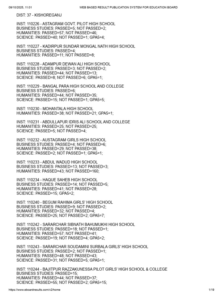 Web Based Result Publication System For Education Board | PDF | Bangladesh