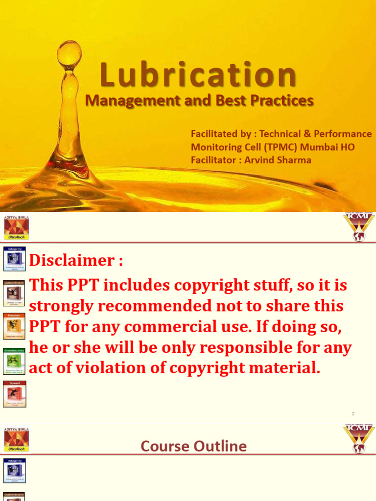 Lubrication Managemnt Sysytem Training PPT-To Be Share PDF | PDF ...