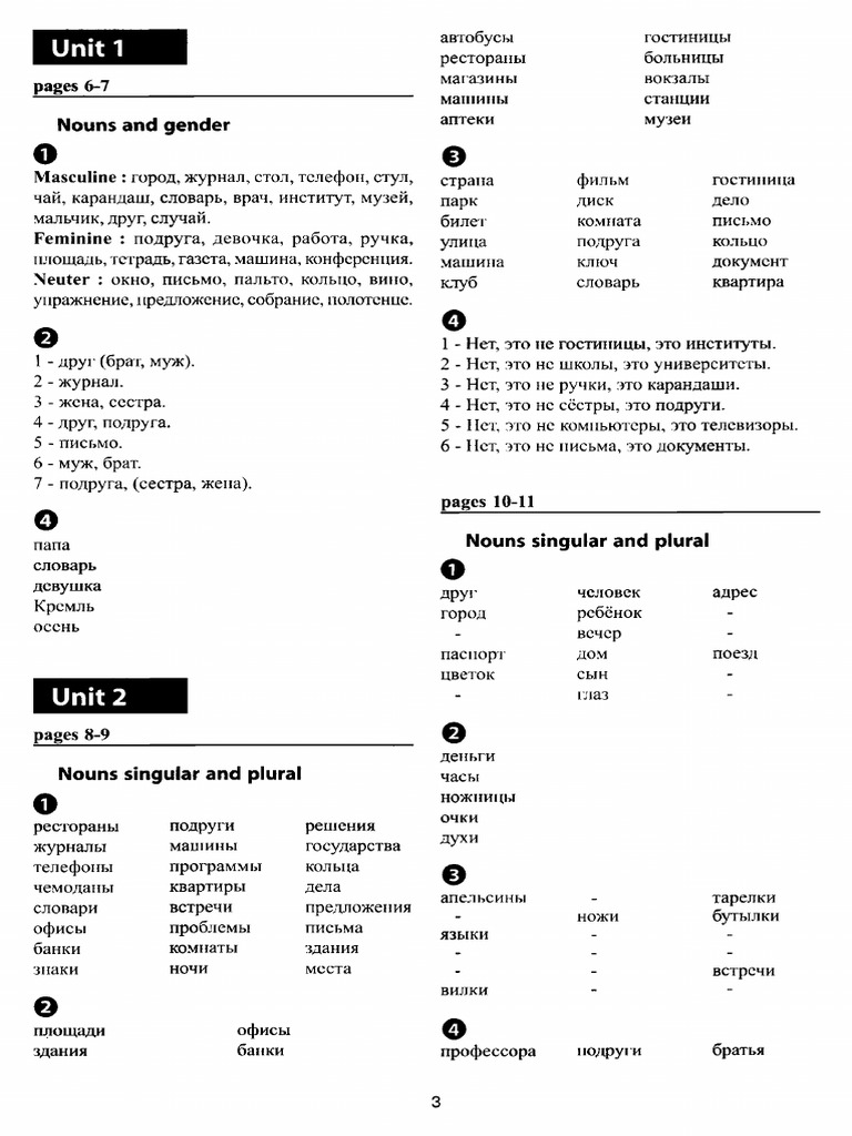 A Living Russian Grammar Beginner-Intermediate-19 | PDF