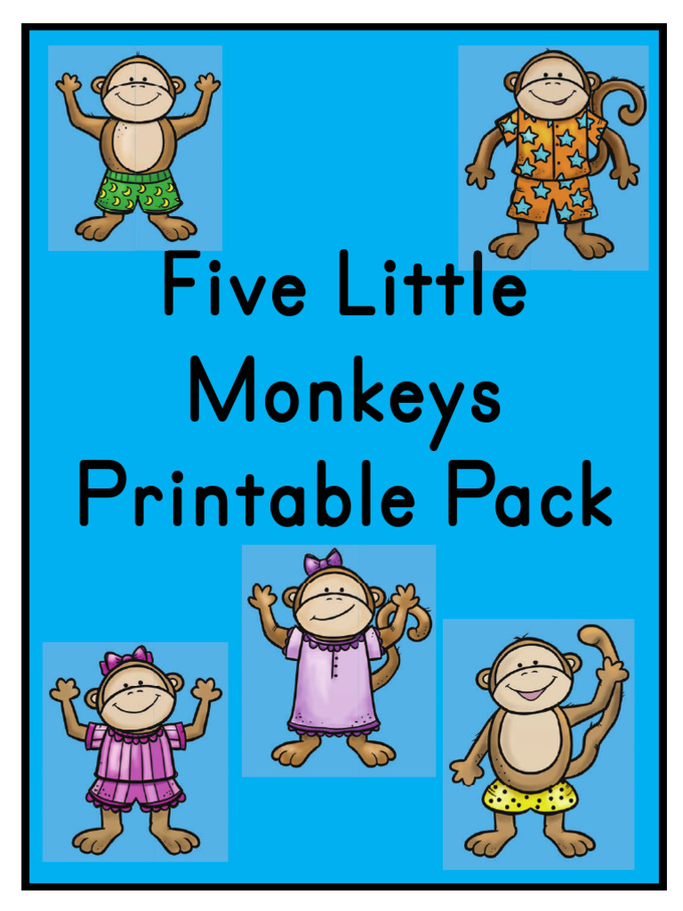 Five Little Monkeys Printable Pack | PDF