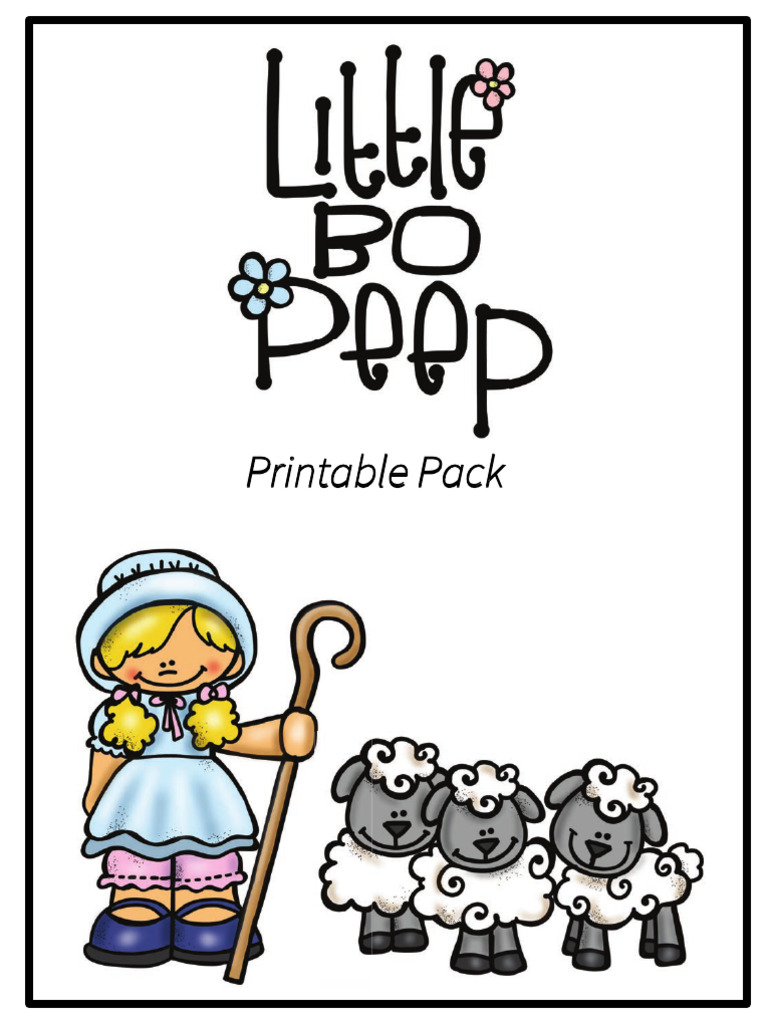 Little Bo Peep Printable Pack A | PDF
