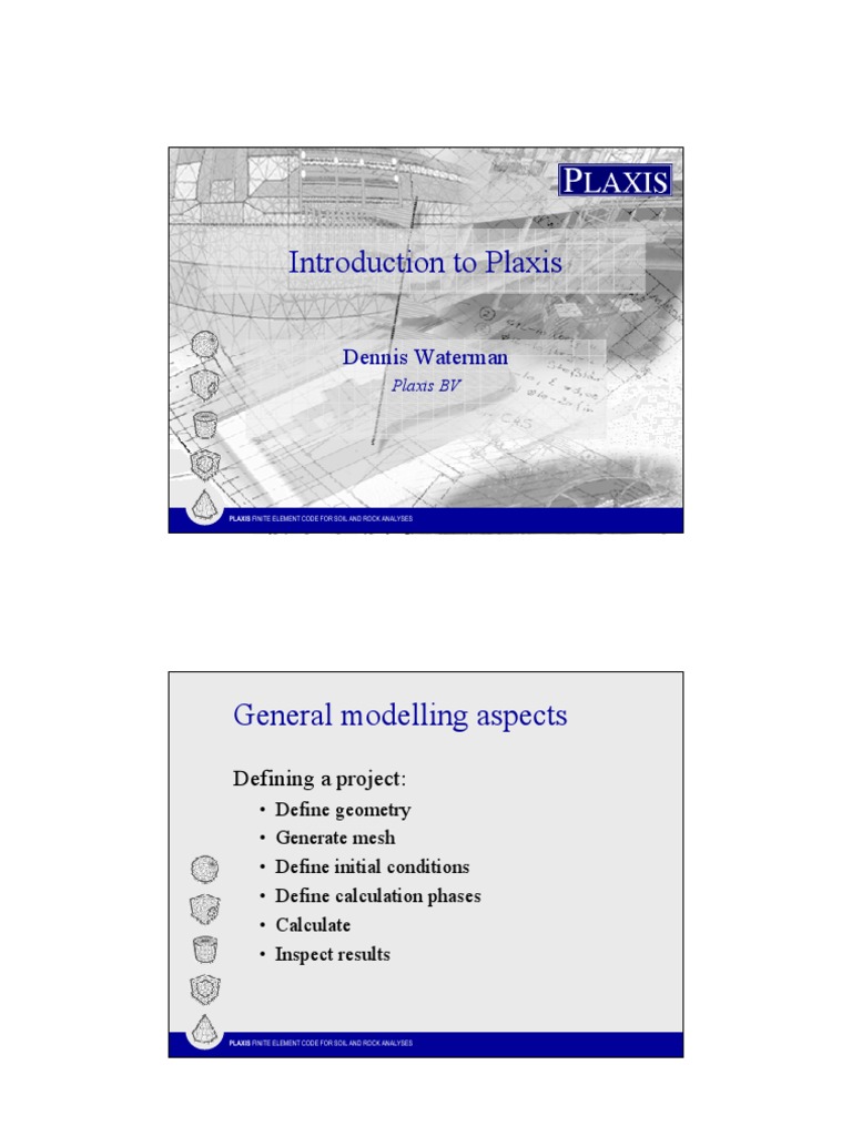 1505 1130 1215 Introduction Plaxis | PDF | Finite Element Method | Stress (Mechanics)