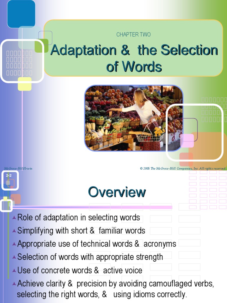 2 Adaptation & Selection of Words | PDF | Social Security (United ...