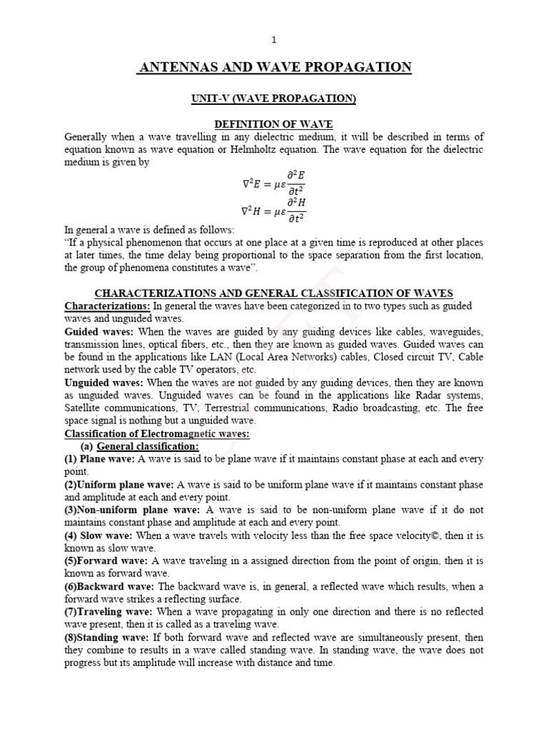 AWP UNIT-5 | PDF | Polarization (Waves) | Radio Propagation