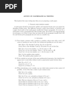 Writing Mathematics Effectively | PDF | Idea | Teaching Mathematics