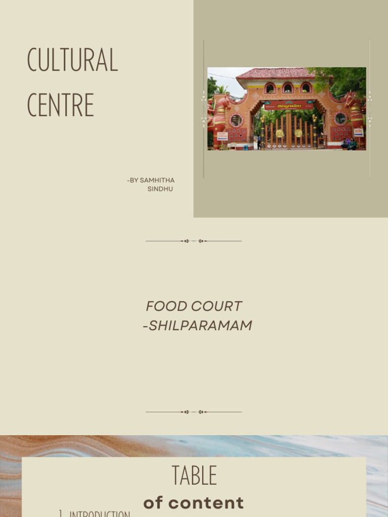 Case Study Cultural Center | PDF