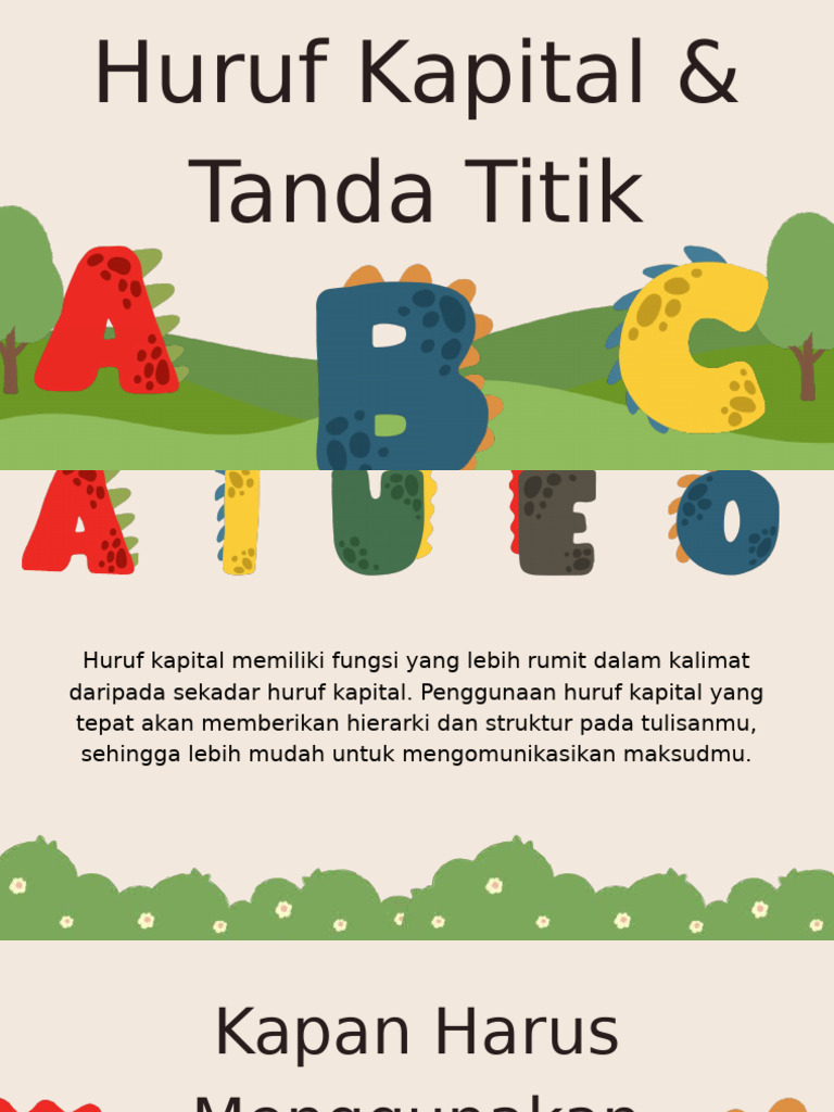 Huruf Kapital Dan Tanda Titik | PDF