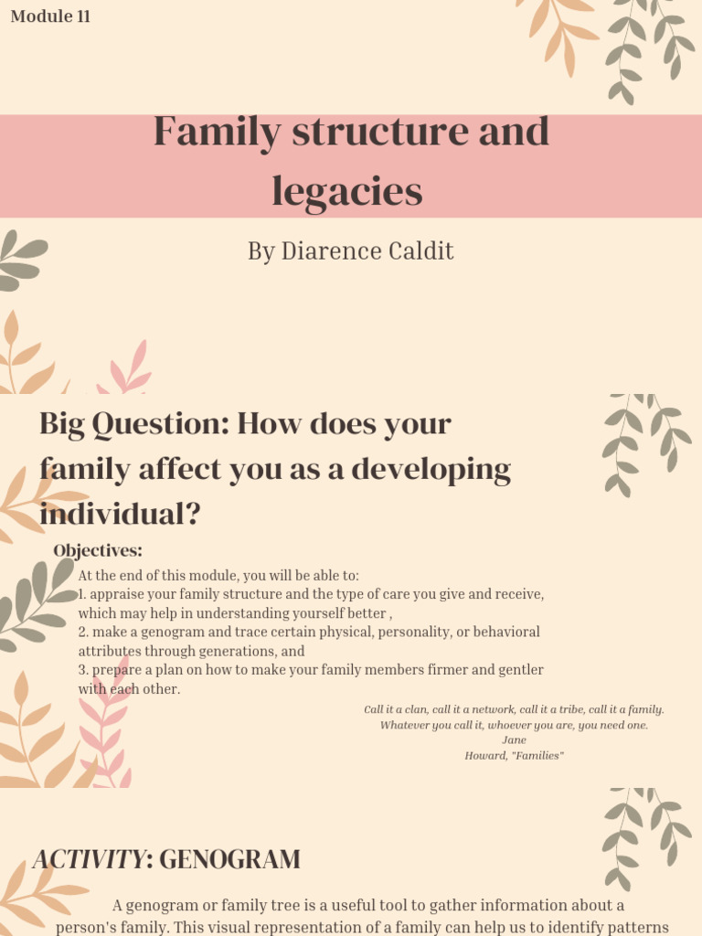 Understanding Family Structures and Genograms | PDF