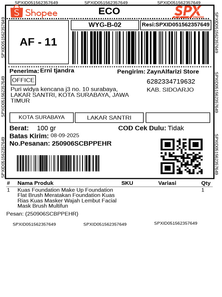 Label Pengiriman1 | PDF
