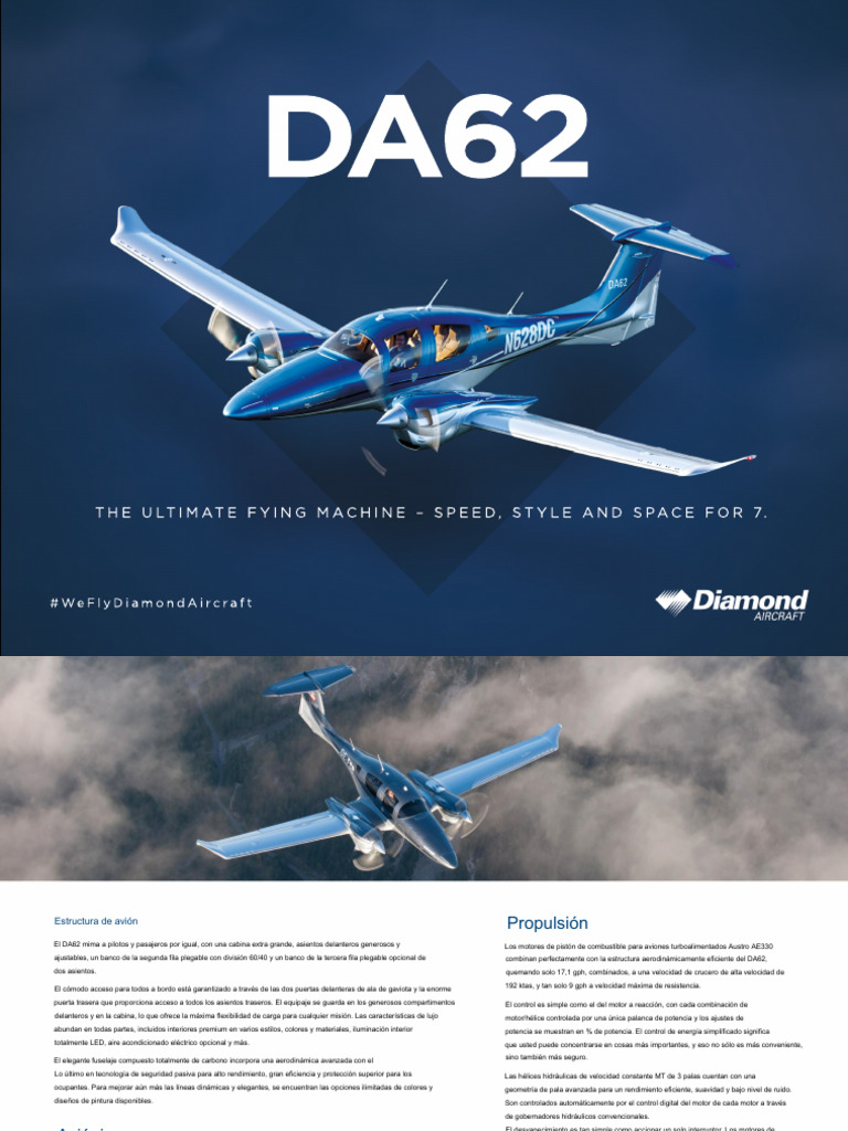 ESP Brochure DA62 | PDF | Aviación | Aeronave