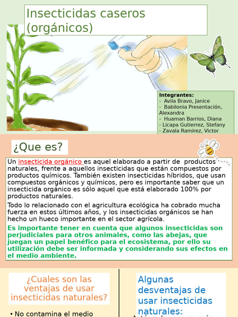 Insecticidas Orgánicos: Guía Práctica | PDF | Plaga (organismo ...