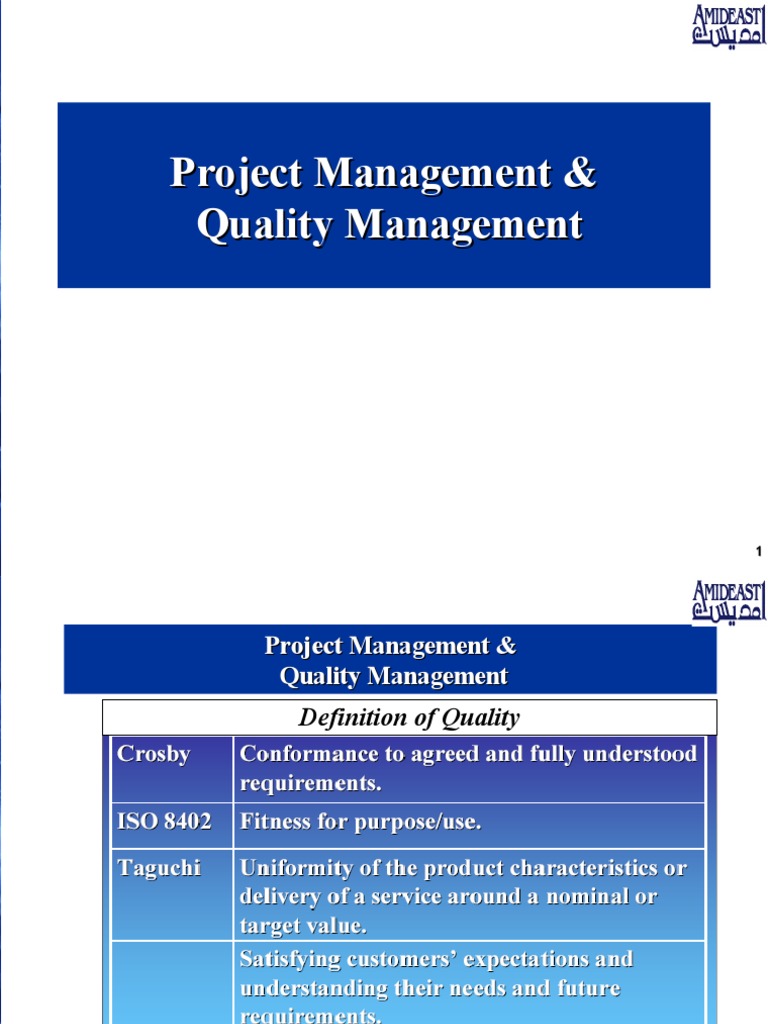 Project Quality Management | Project Management | Standard Deviation