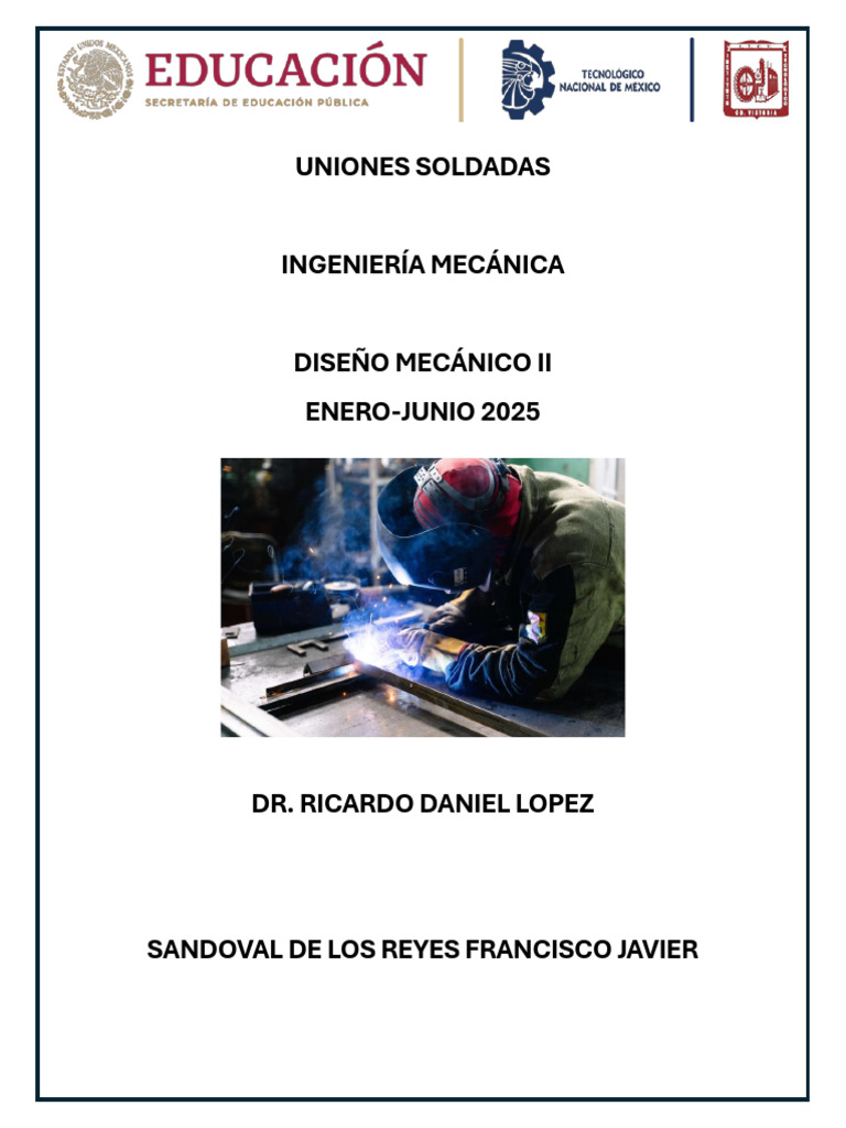 Uniones Soldadas Sandoval | PDF | Soldadura | Construcción
