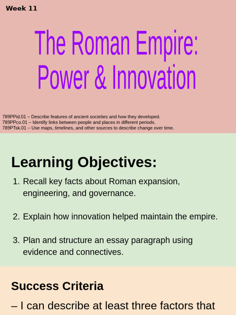 _The Roman Empire – Power & Innovation (LPHum7#3) | PDF | Ancient Rome ...