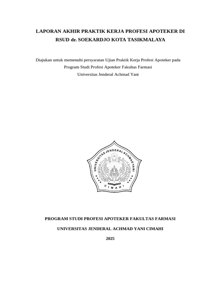 LAPORAN AKHIR PRAKTIK KERJA PROFESI | PDF
