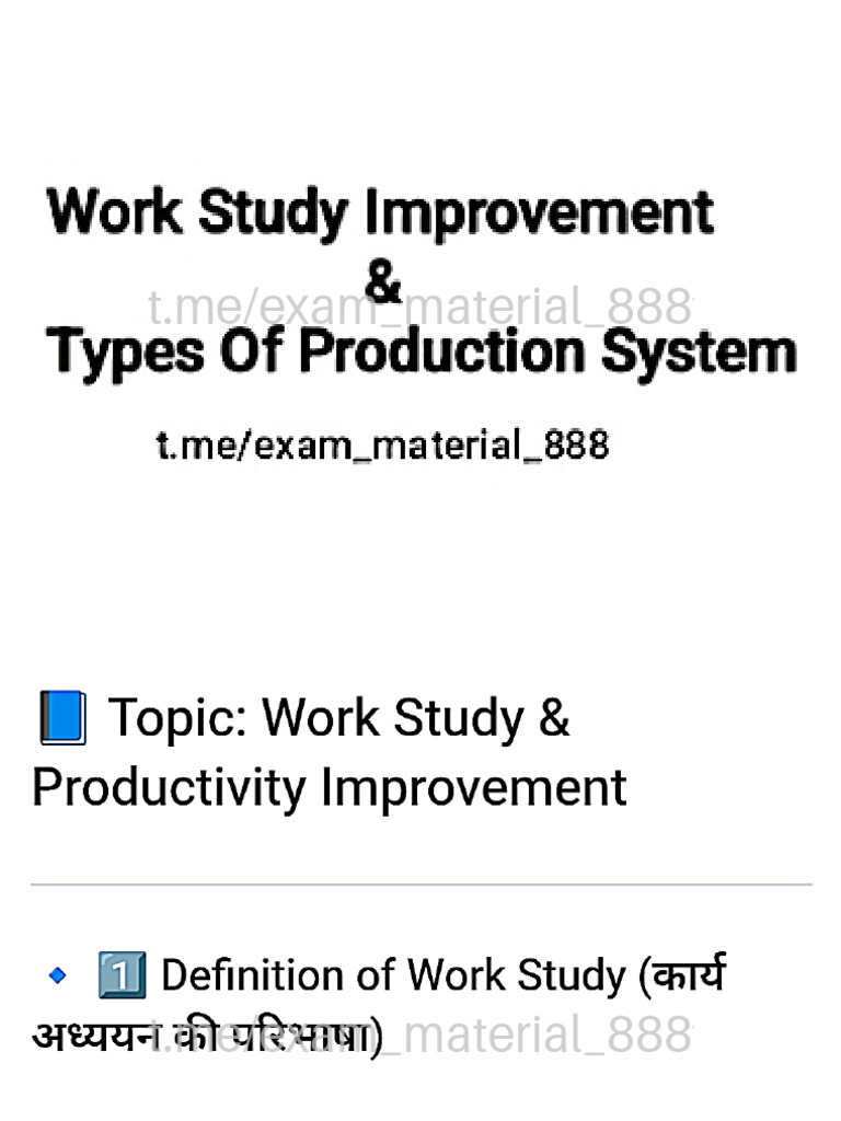 Types of Production System | PDF | Business | Production And Manufacturing