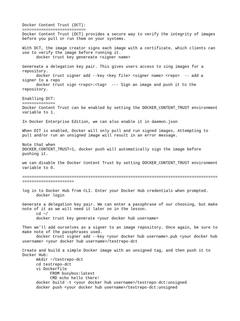 Docker Content Trust | PDF | Software Engineering | Software
