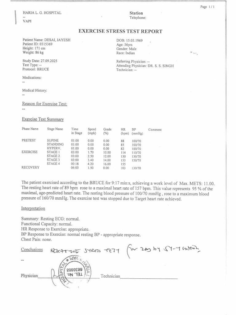 Stress Test | PDF | Heart Rate | Heart