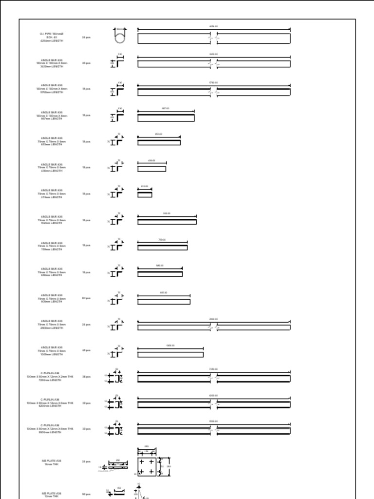 Fabrication Drawing Layout1 | PDF
