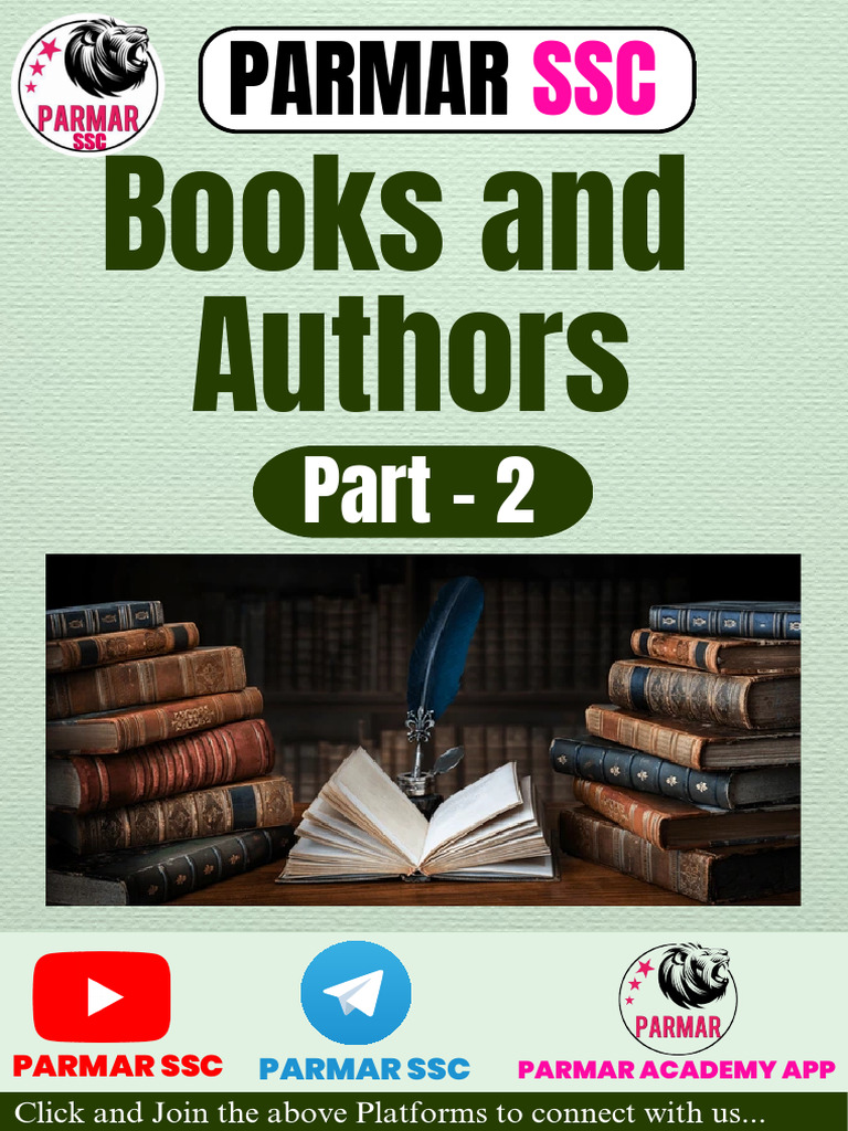 Books Authors (Part-2) - Notes | PDF