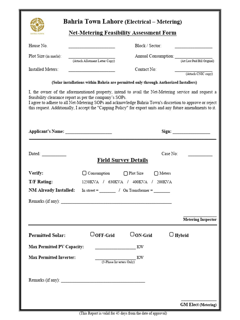 Feasibility Assessment Form | PDF | Climate Change Mitigation ...