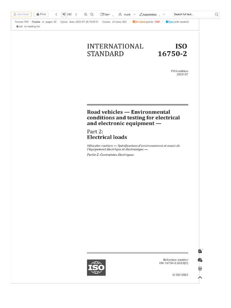 ISO 16750-2:2023 Standard Overview | PDF | Computer File Formats ...