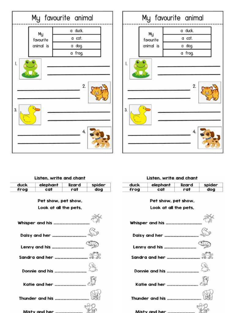 English Year 1 Worksheet | PDF