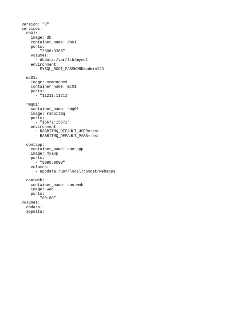 Docker Compose | PDF