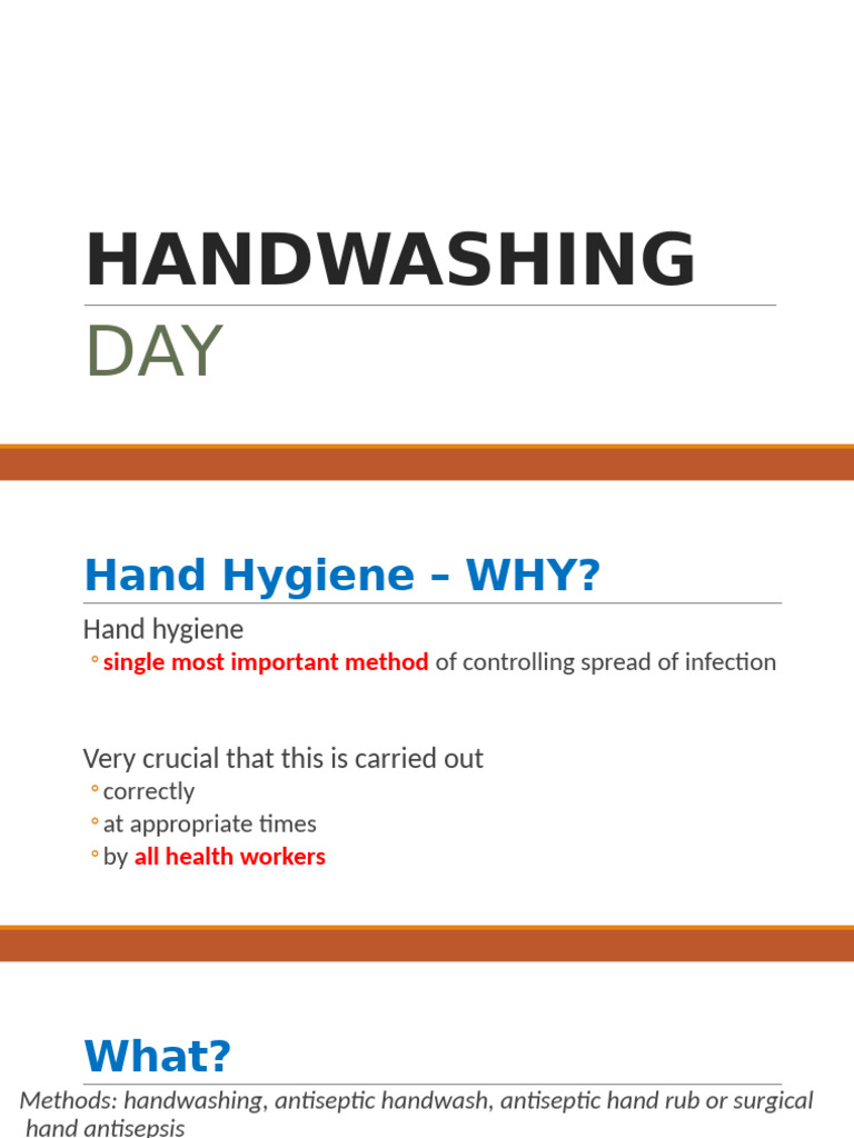 Handwashing | PDF
