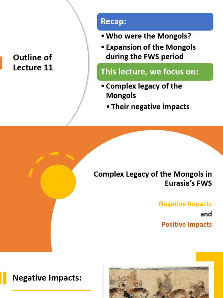 Lecture 11a The Mongols Negative Legacy | PDF | Diseases And Disorders | Human Diseases And ...