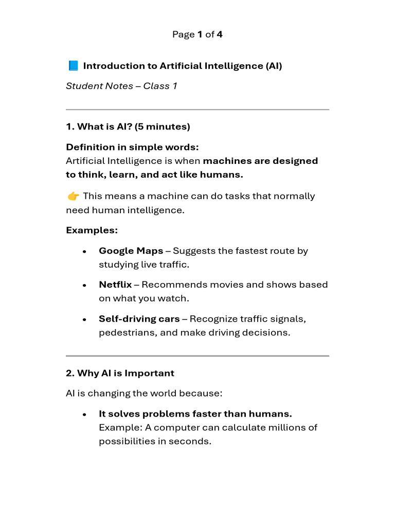 Introduction To Artificial Intelligence Pdf Artificial