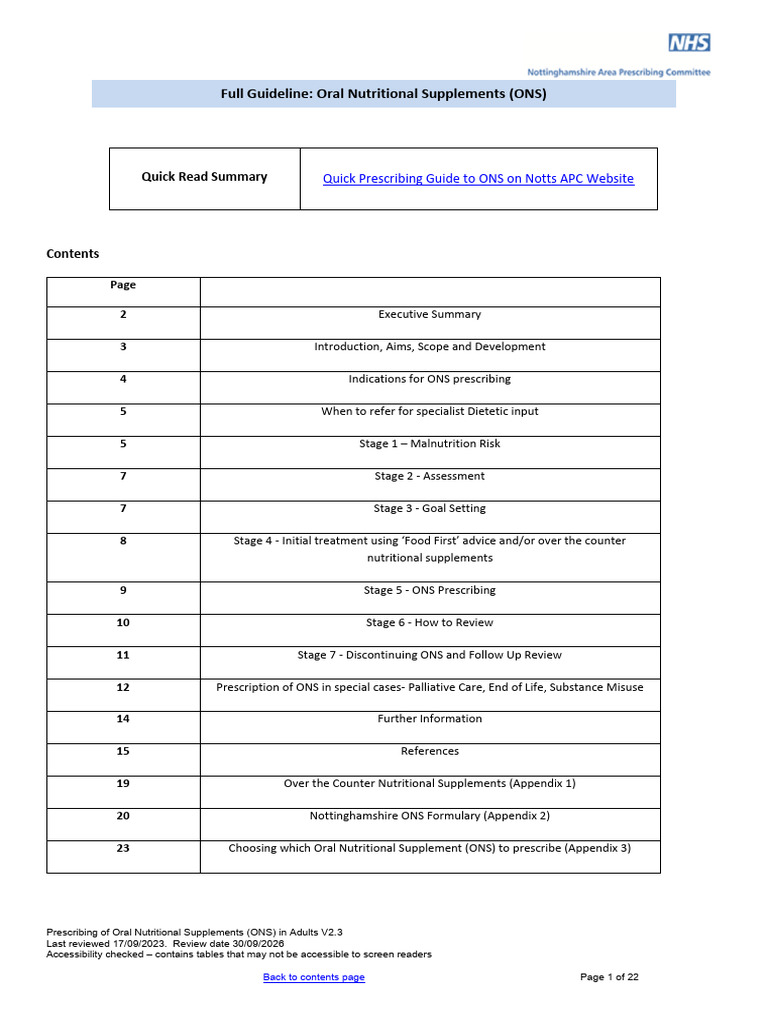 Sip Feeds Full Guideline | PDF | Malnutrition | Weight Loss