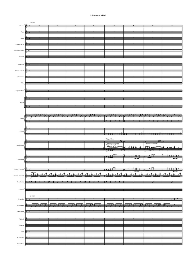 Pag. 1 Pdfcoffee - Com - Mamma Mia Medley Restore Score and Parts PDF ...