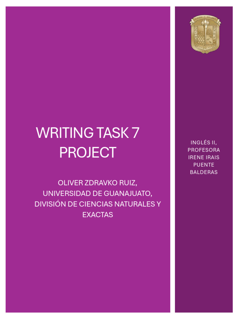 Writing Task 7 Project Oliver Zdravko Ruiz | PDF | Cognitive Science ...