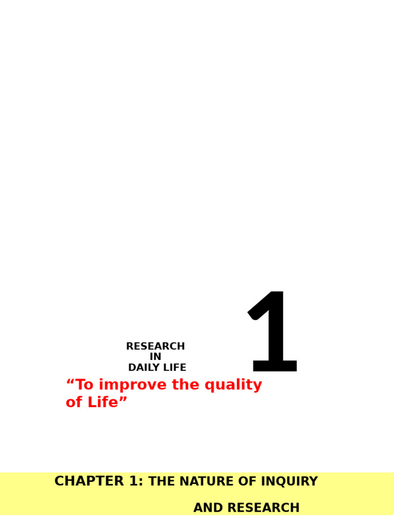 Research Chapter 1 | PDF | Qualitative Research | Quantitative Research