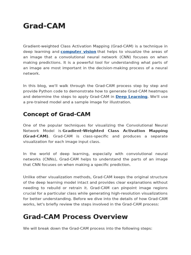 GRAD CAM | PDF | Cognitive Science | Learning